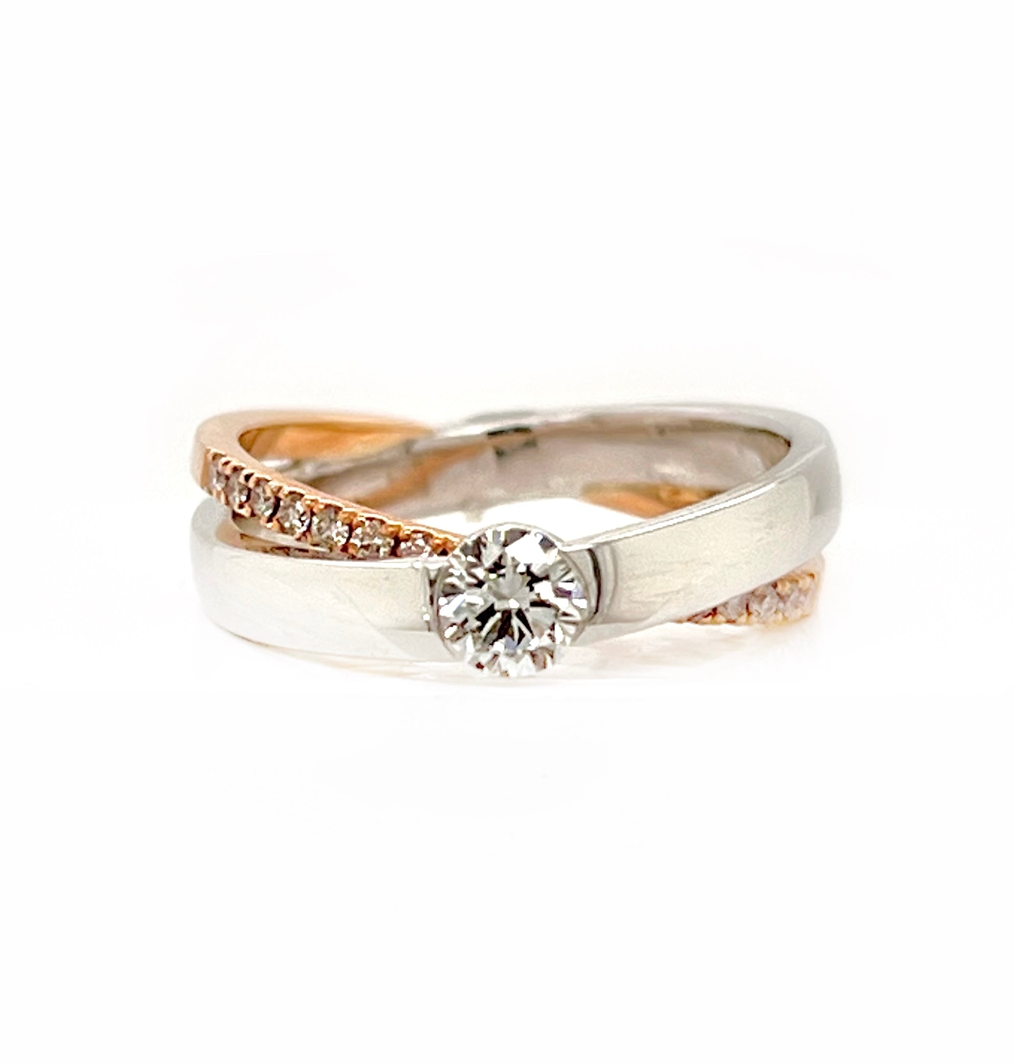 ellendale two tone diamond ring – Haab Designer Jewellers